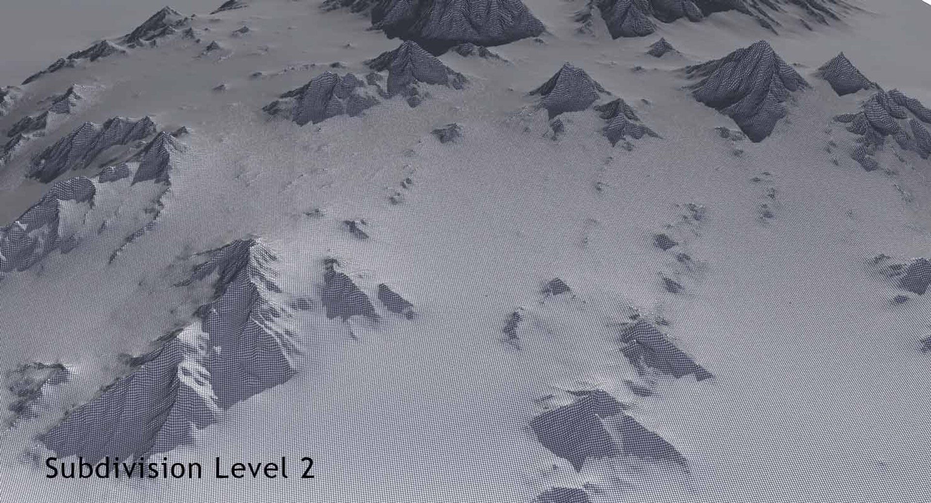 3d Max Mountains Landscape Terrain