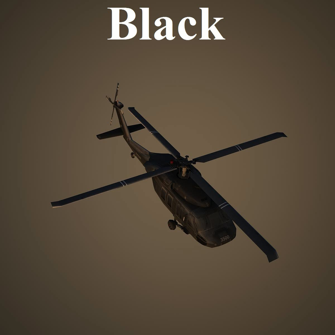 3d Sikorsky Black Hawk Model