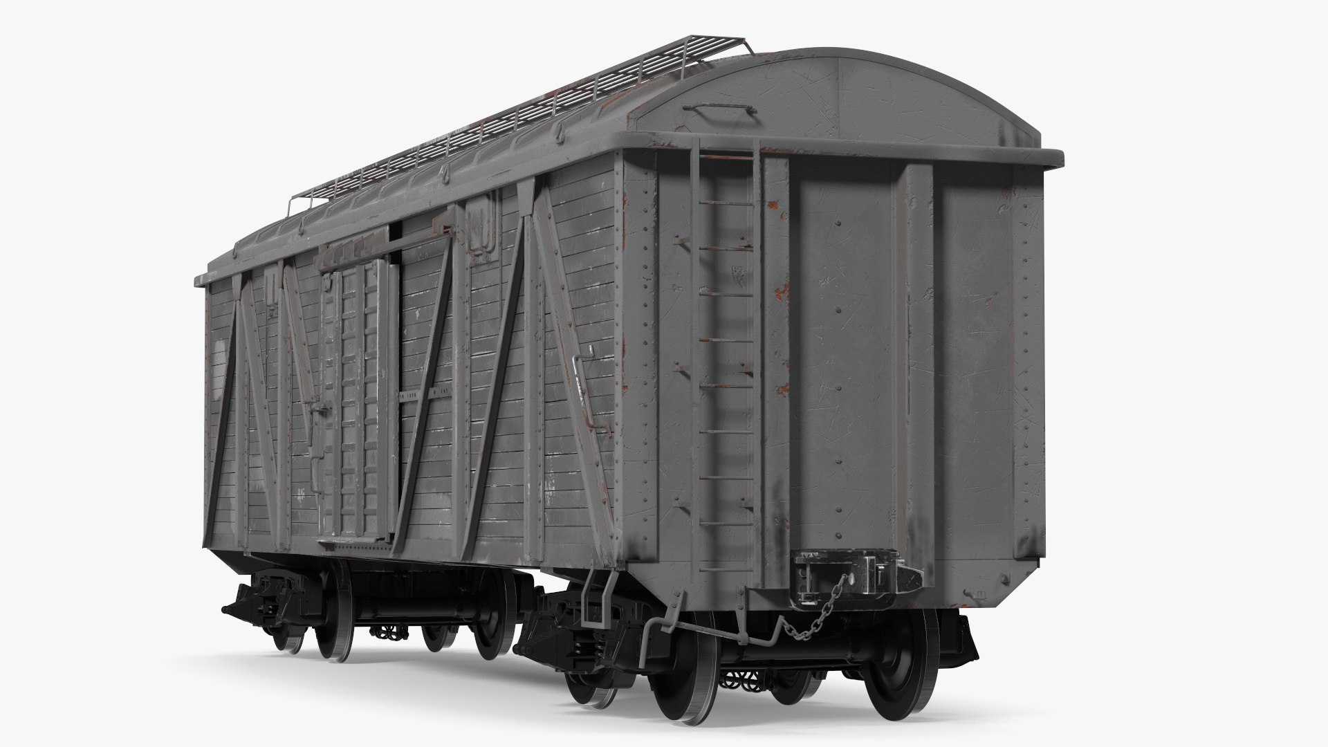 3D Cargo Wagon Black Model - TurboSquid 2250565