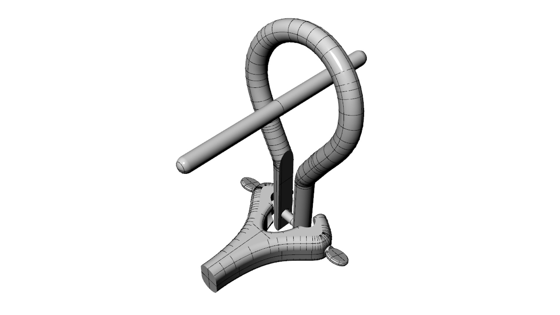 3D Omega Clip Earring Finding Model - TurboSquid 1993511