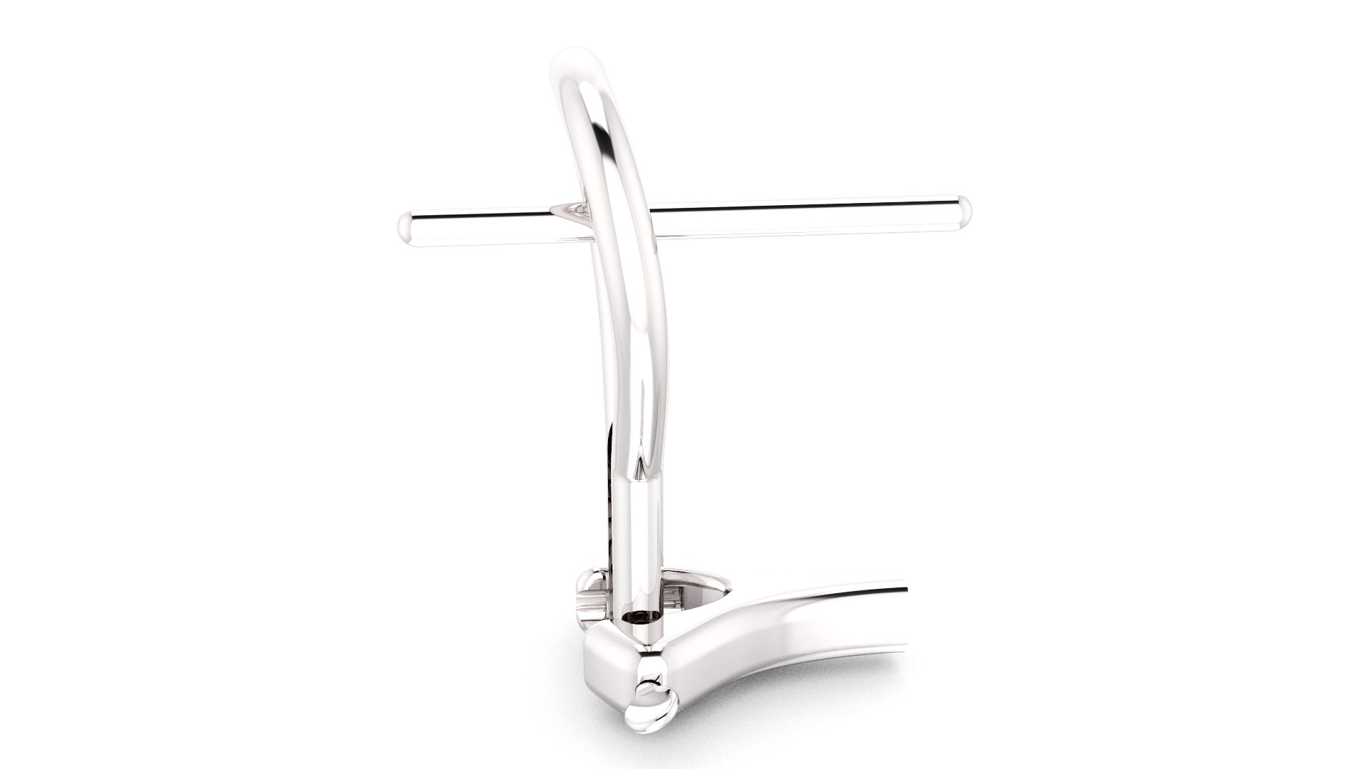 3D Omega Clip Earring Finding Model - TurboSquid 1993511