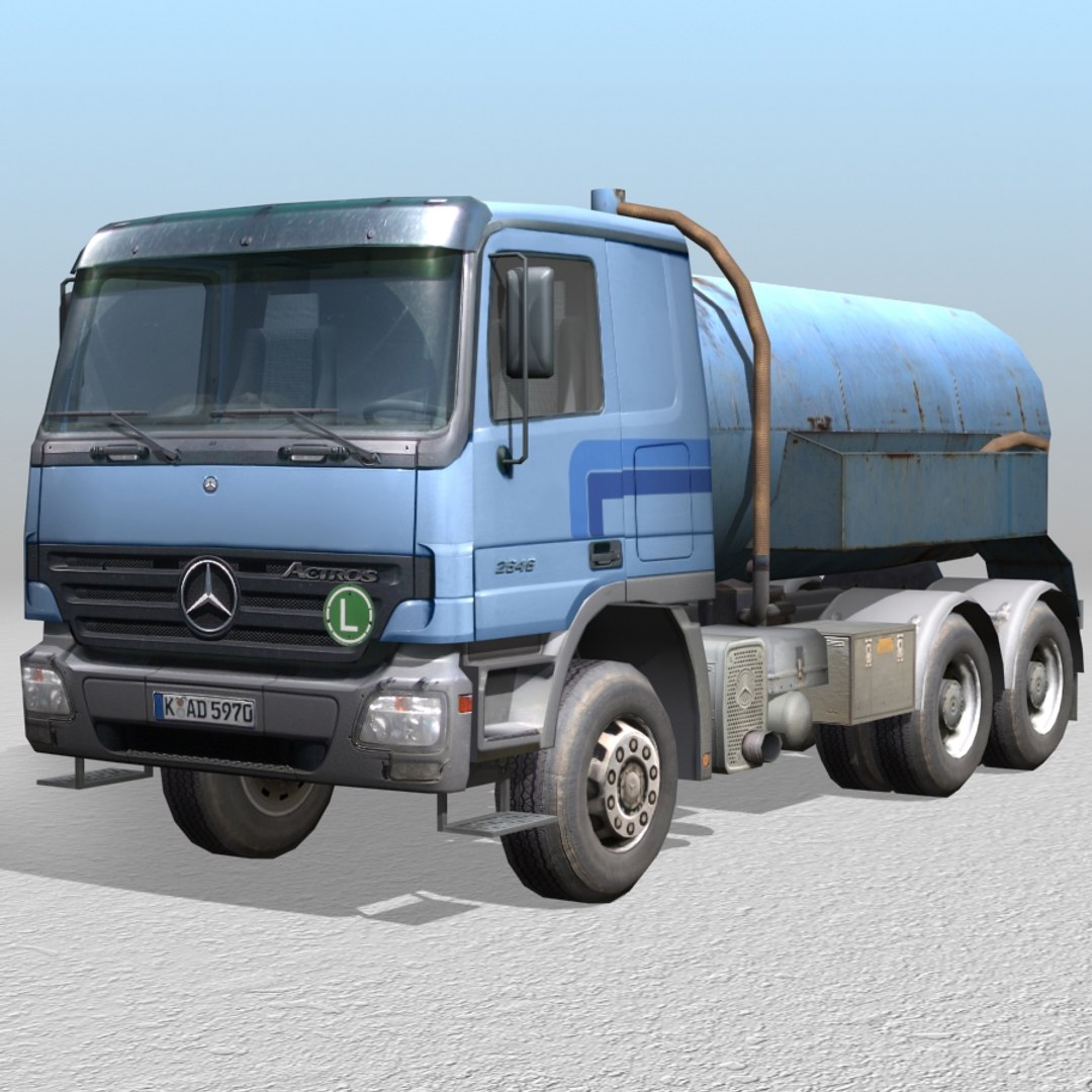 3d Tank Truck Model