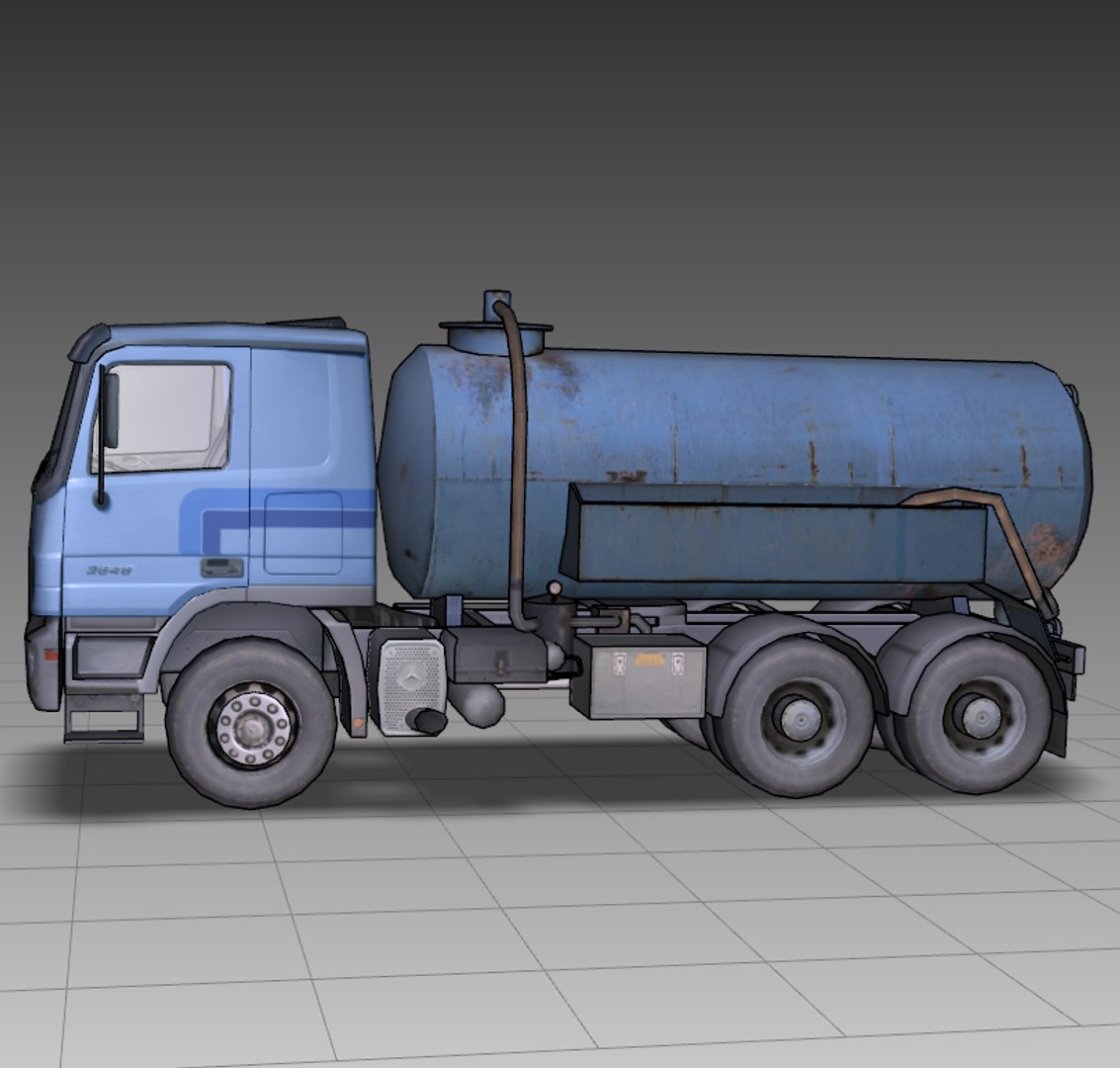 3d Tank Truck Model