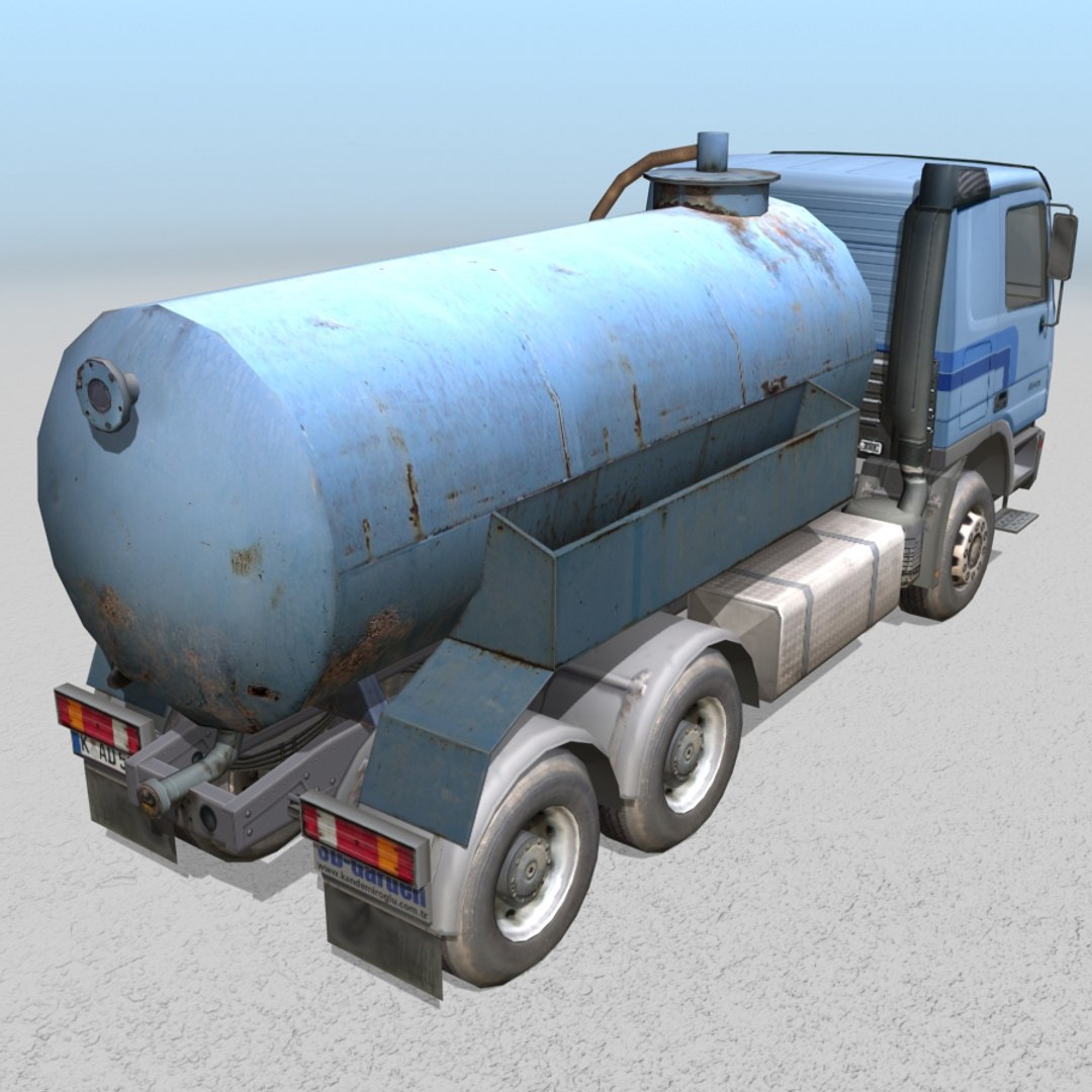 3d Tank Truck Model