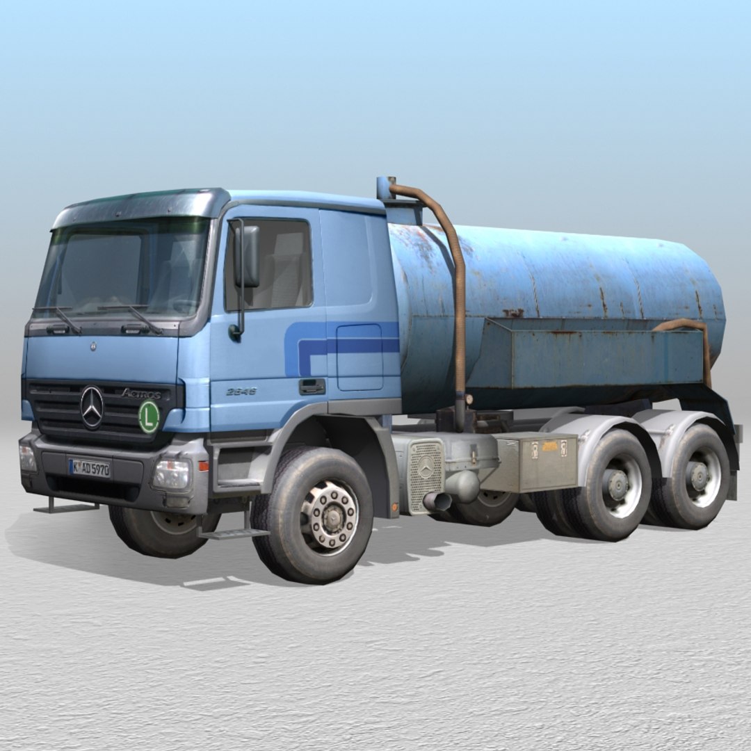 3d Tank Truck Model