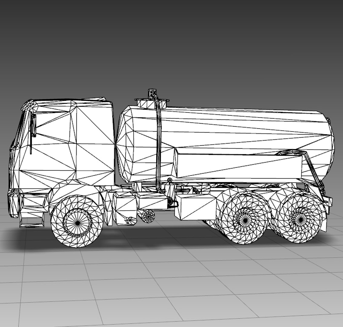 3d Tank Truck Model