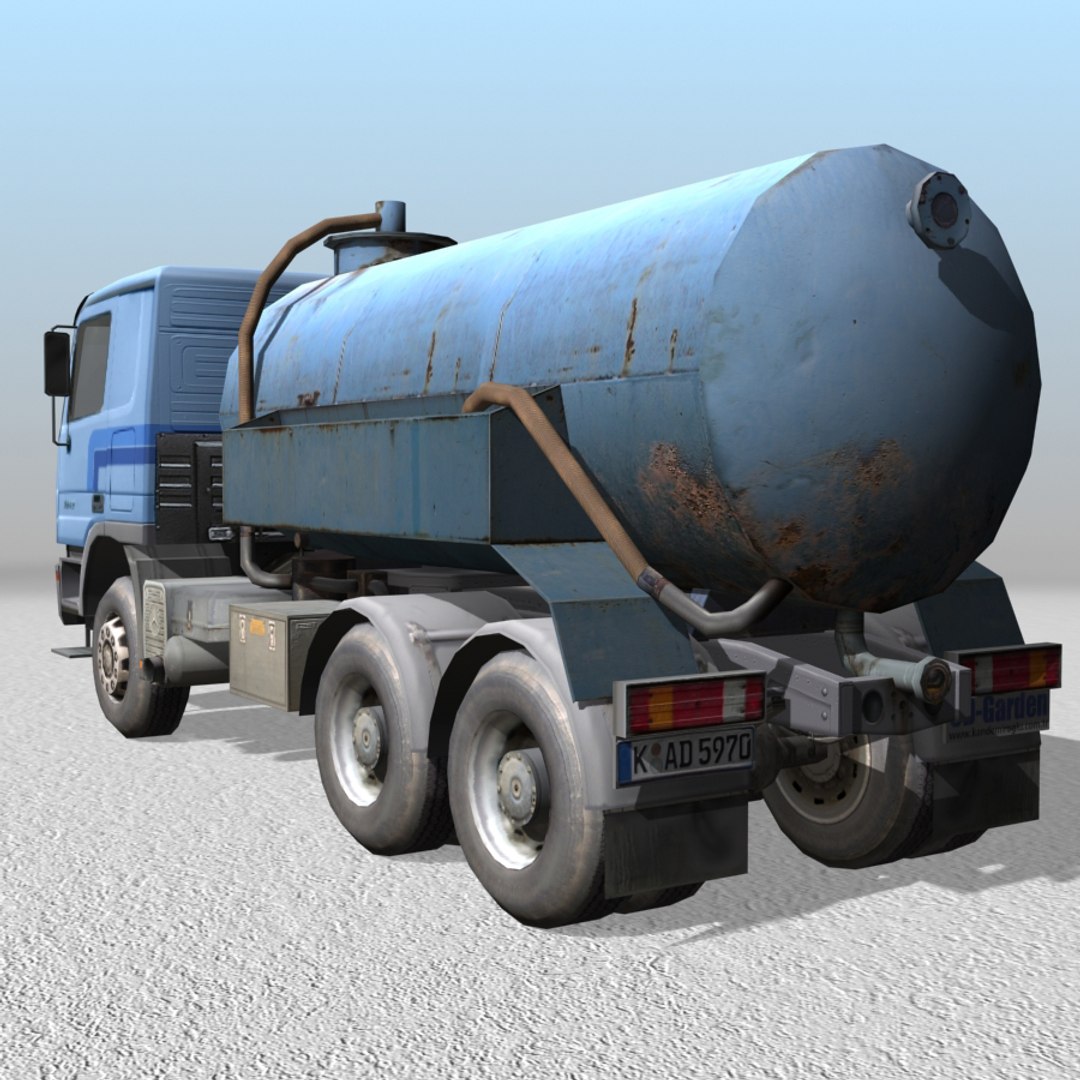 3d Tank Truck Model