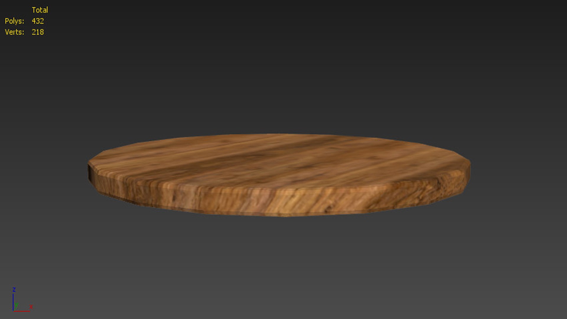 3D Round wooden tray 2 - TurboSquid 1948376
