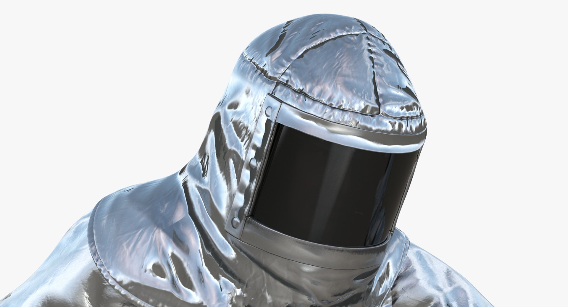 3D Firefighter Wearing Aluminized Chemical Model - TurboSquid 1199258