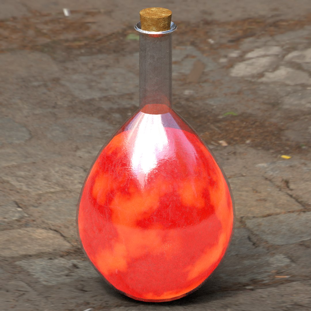 Ready Health Potion 3D Model - TurboSquid 1325909