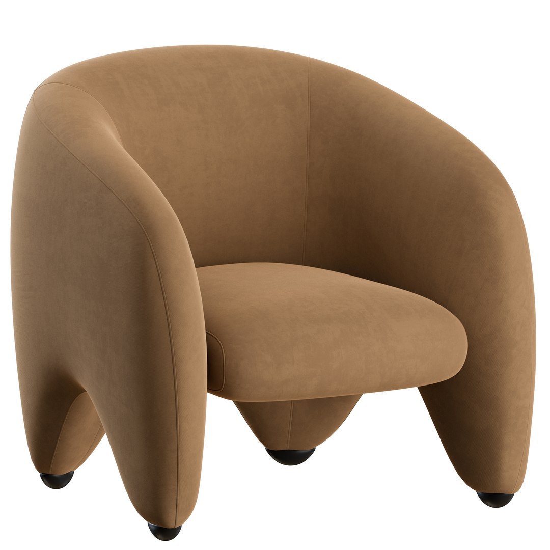 3D Yuzu Armchair By Arflex - TurboSquid 2167427