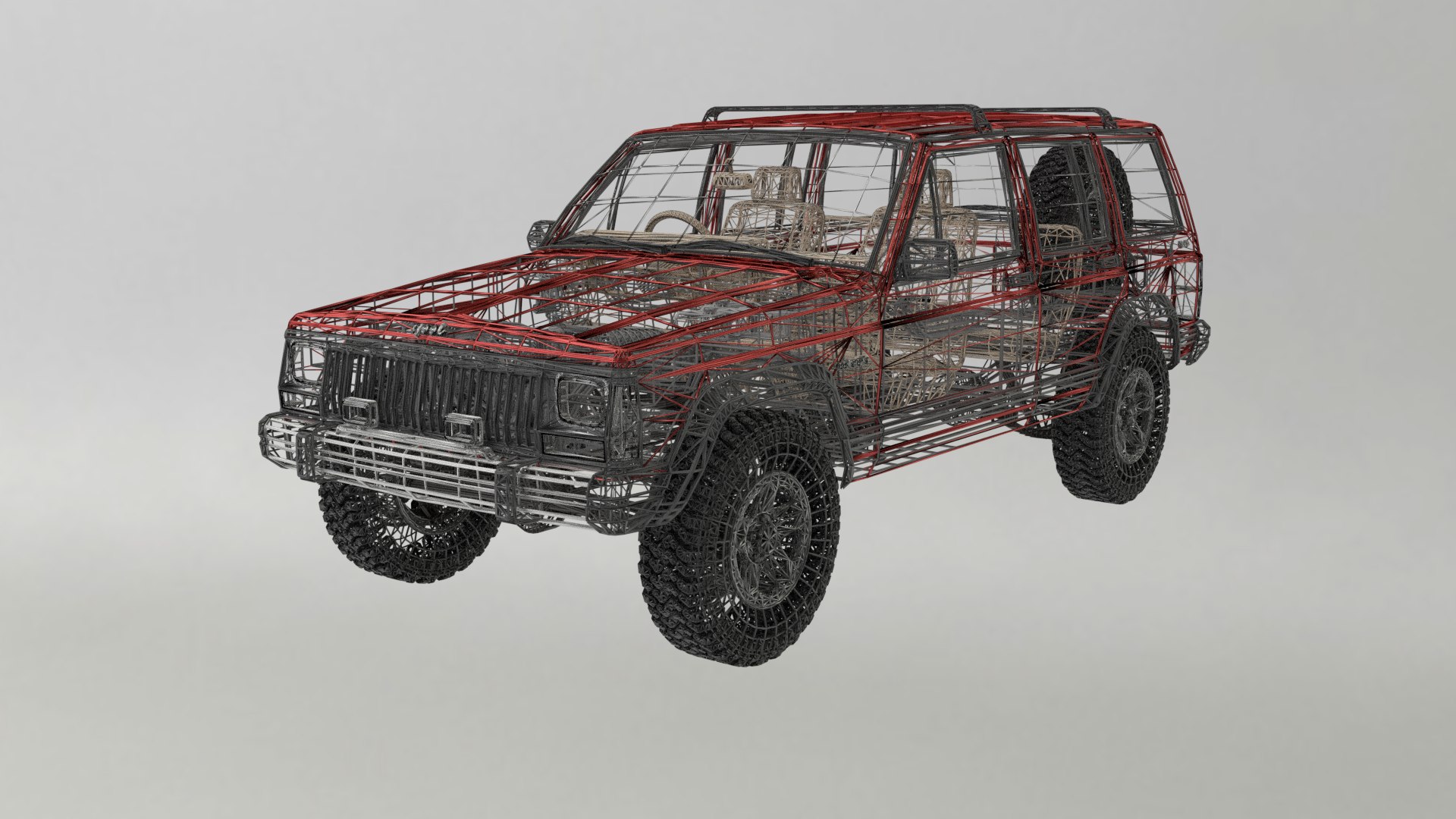 Jeep Cherokee Xj Suv 3D Model - TurboSquid 1347395