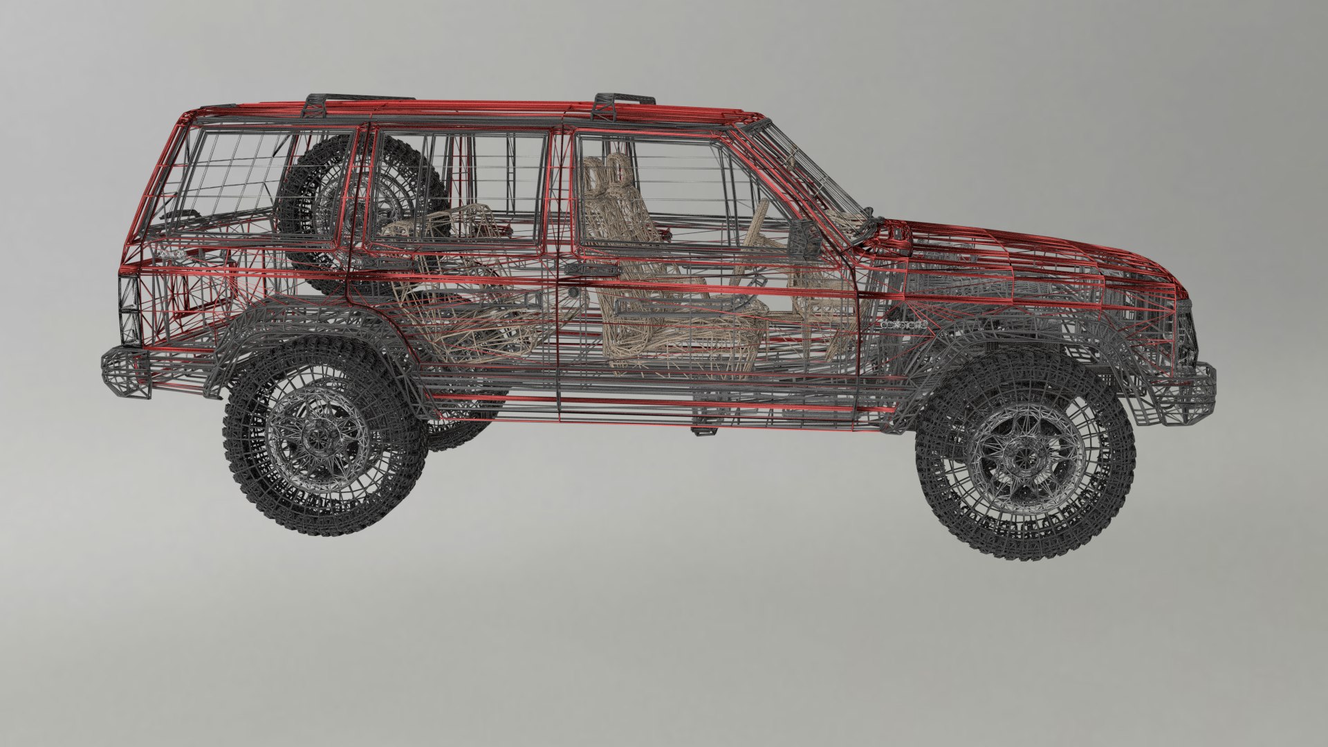 Jeep Cherokee Xj Suv 3D Model - TurboSquid 1347395