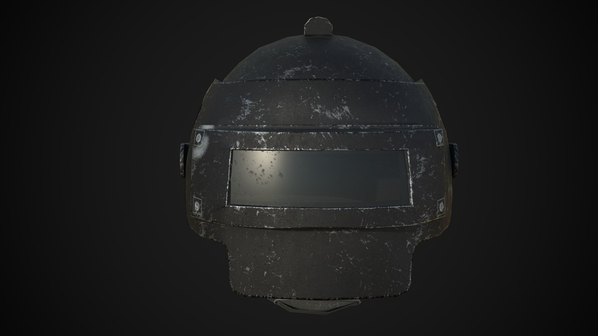 Tactical Combat Helmet With Flap Guard Low-poly 3D Model 3D Model ...