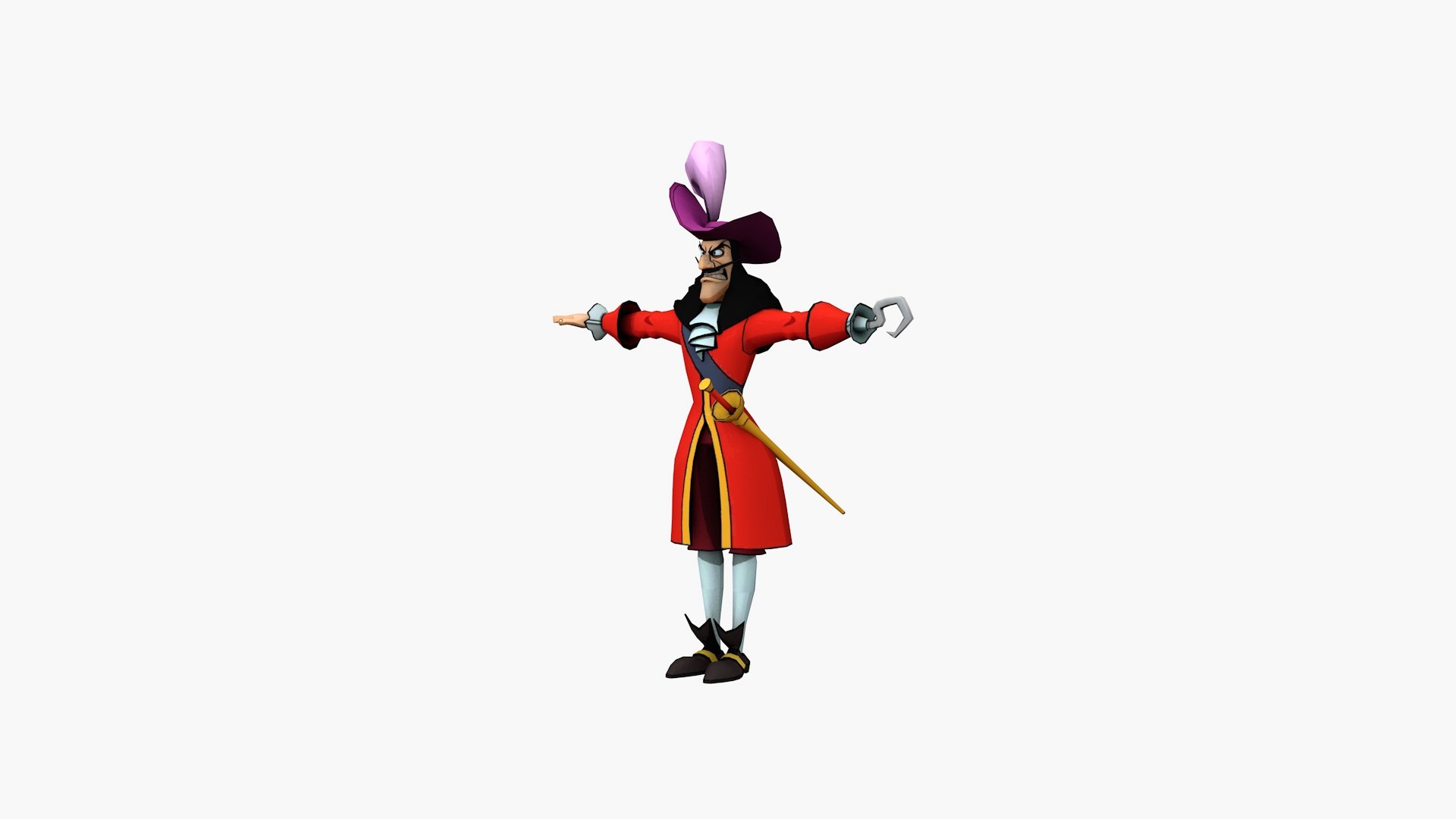 Hook Captain 3D Model - TurboSquid 2388150