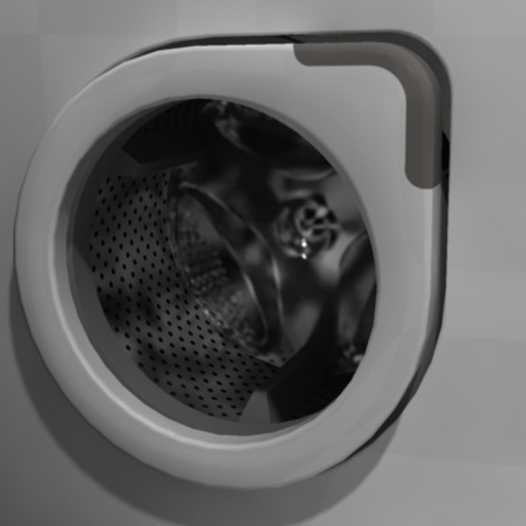 washing-machine bathroom 3d max