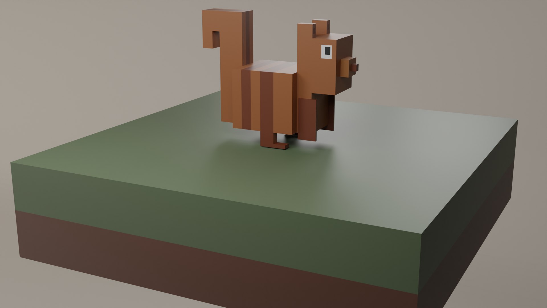 Voxel Low Polly Animal Squirrel 3D Model - TurboSquid 2181950