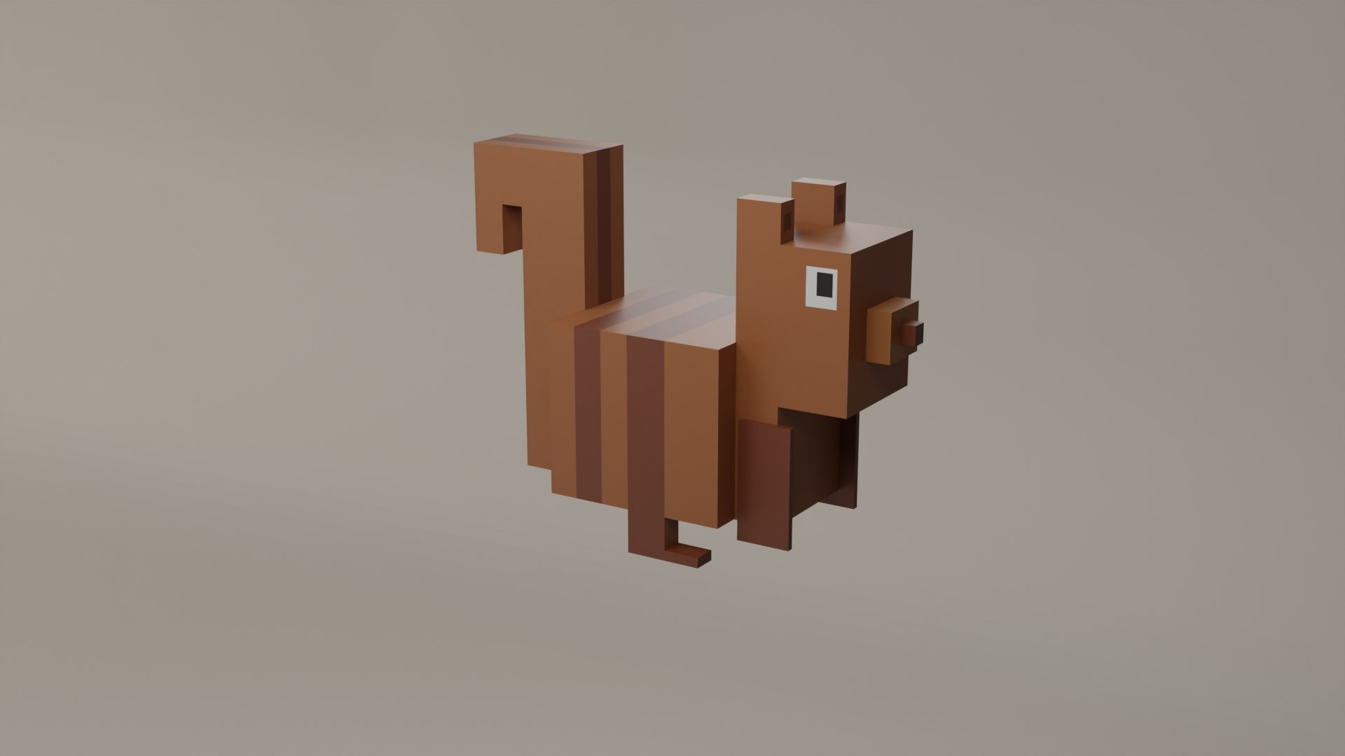 modelo 3d Voxel Low Polly Animal Ardilla - TurboSquid 2181950