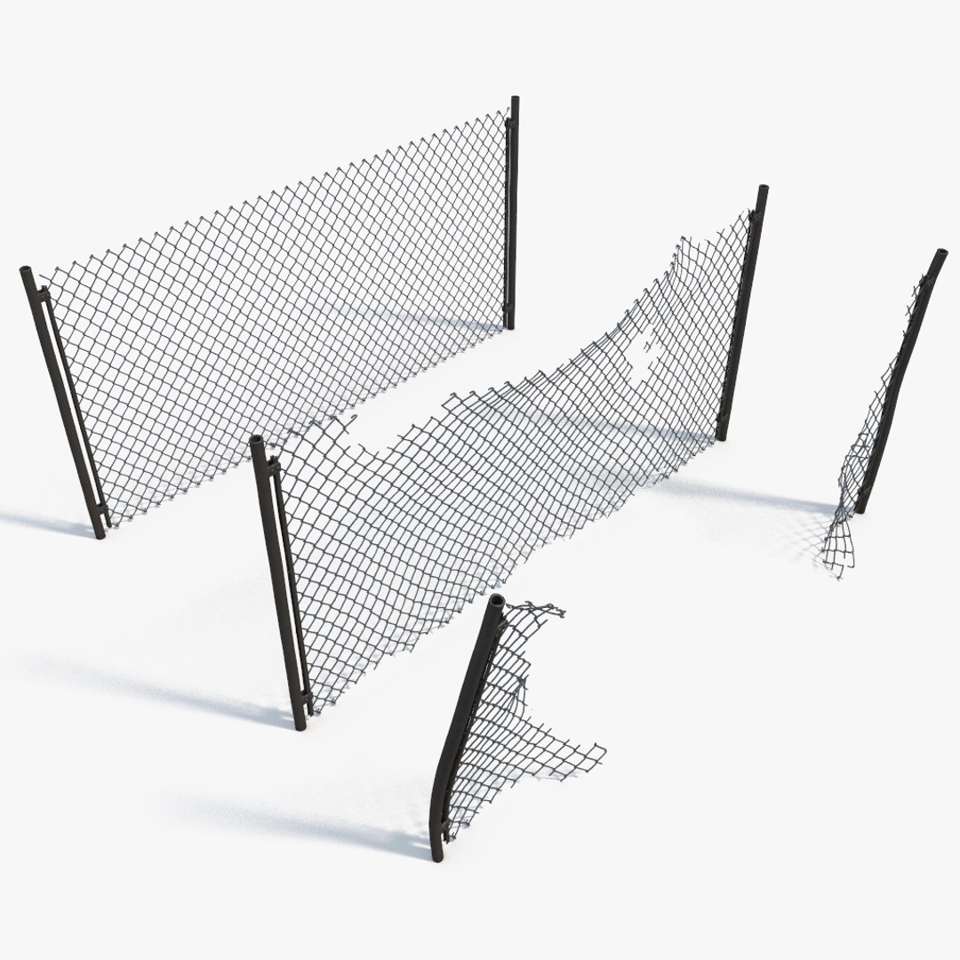 Wire Fence Set 3d Max