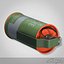 3d Model M18 Red Smoke Grenade