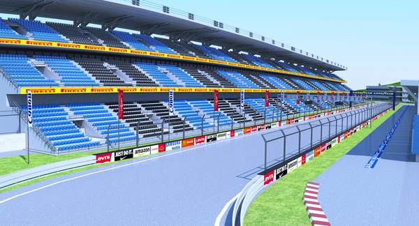Race track 3D model - TurboSquid 1416061