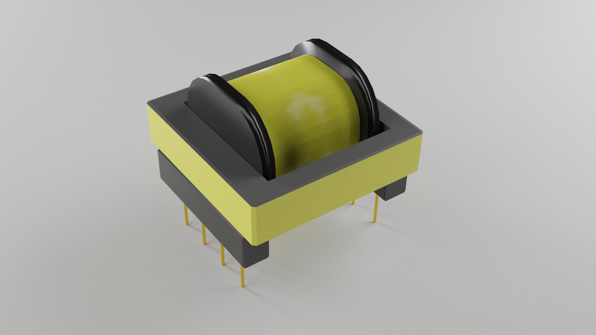 3D Model Ferrite Core Transformer - TurboSquid 2225504