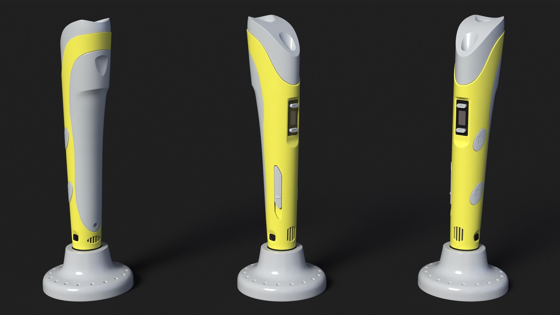 3D Printer Pen Yellow - TurboSquid 2129022
