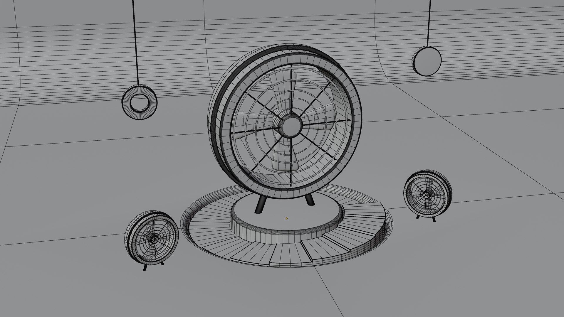 Fan Model Animated 3D Model - TurboSquid 2054263