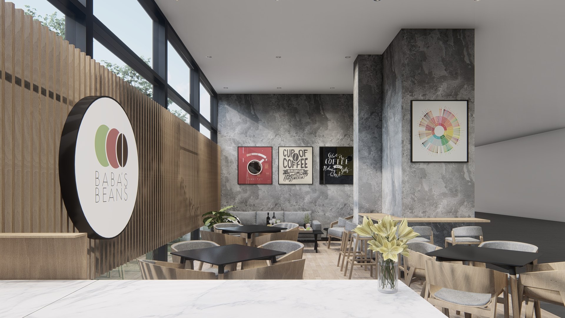 3D Cafe Lumion 10 Project Model - TurboSquid 1533553