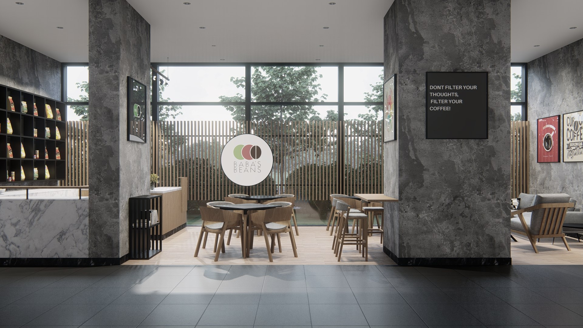 3D Cafe Lumion 10 Project Model - TurboSquid 1533553