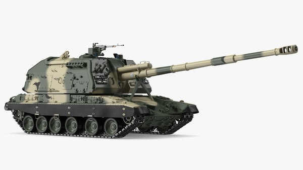 modelo 3d 2S19 Msta Verde Camuflaje - TurboSquid 1925390