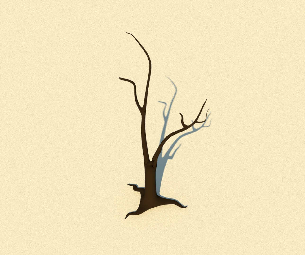 Cartoon dead trees 3D model - TurboSquid 1613662
