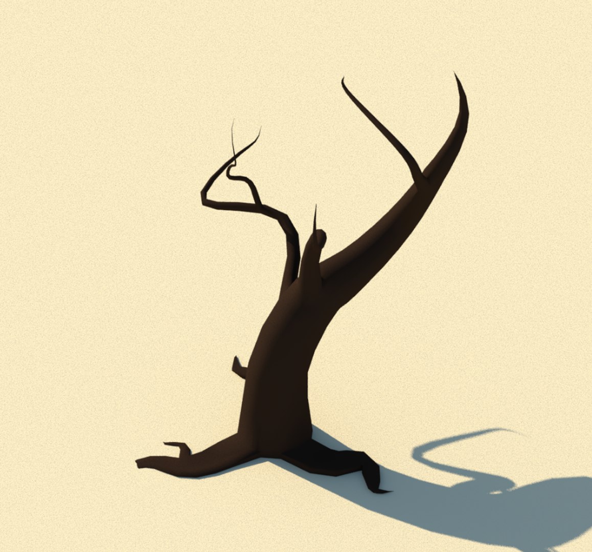 Cartoon dead trees 3D model - TurboSquid 1613662