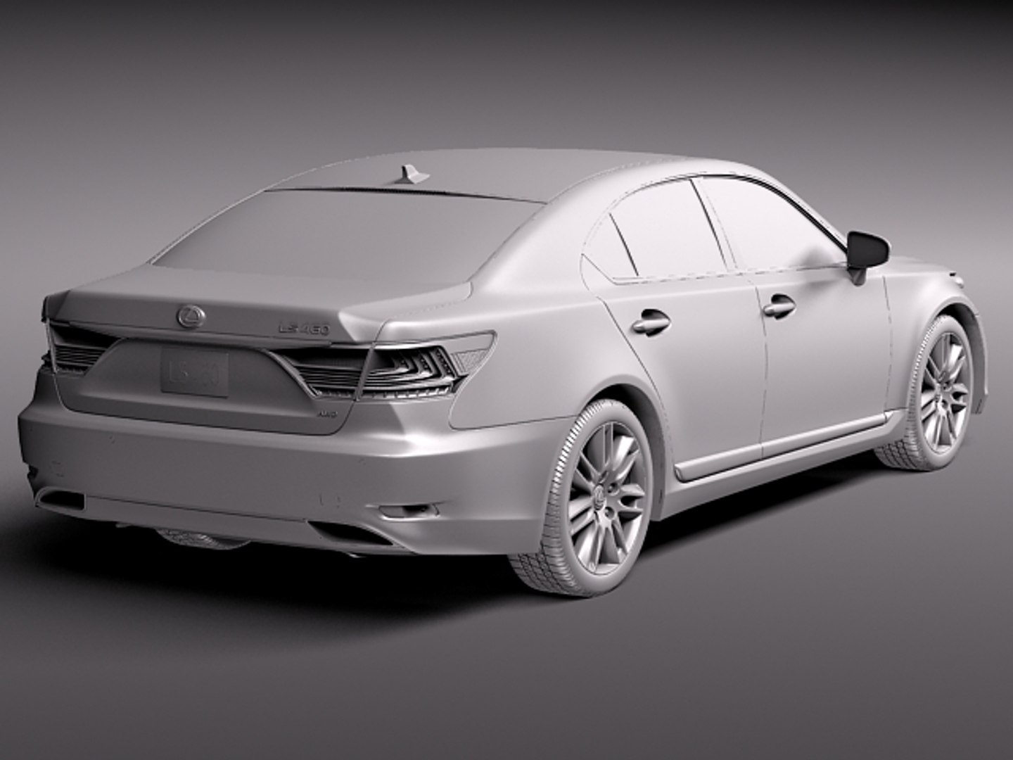 Lexus Ls 460 Sedan Obj