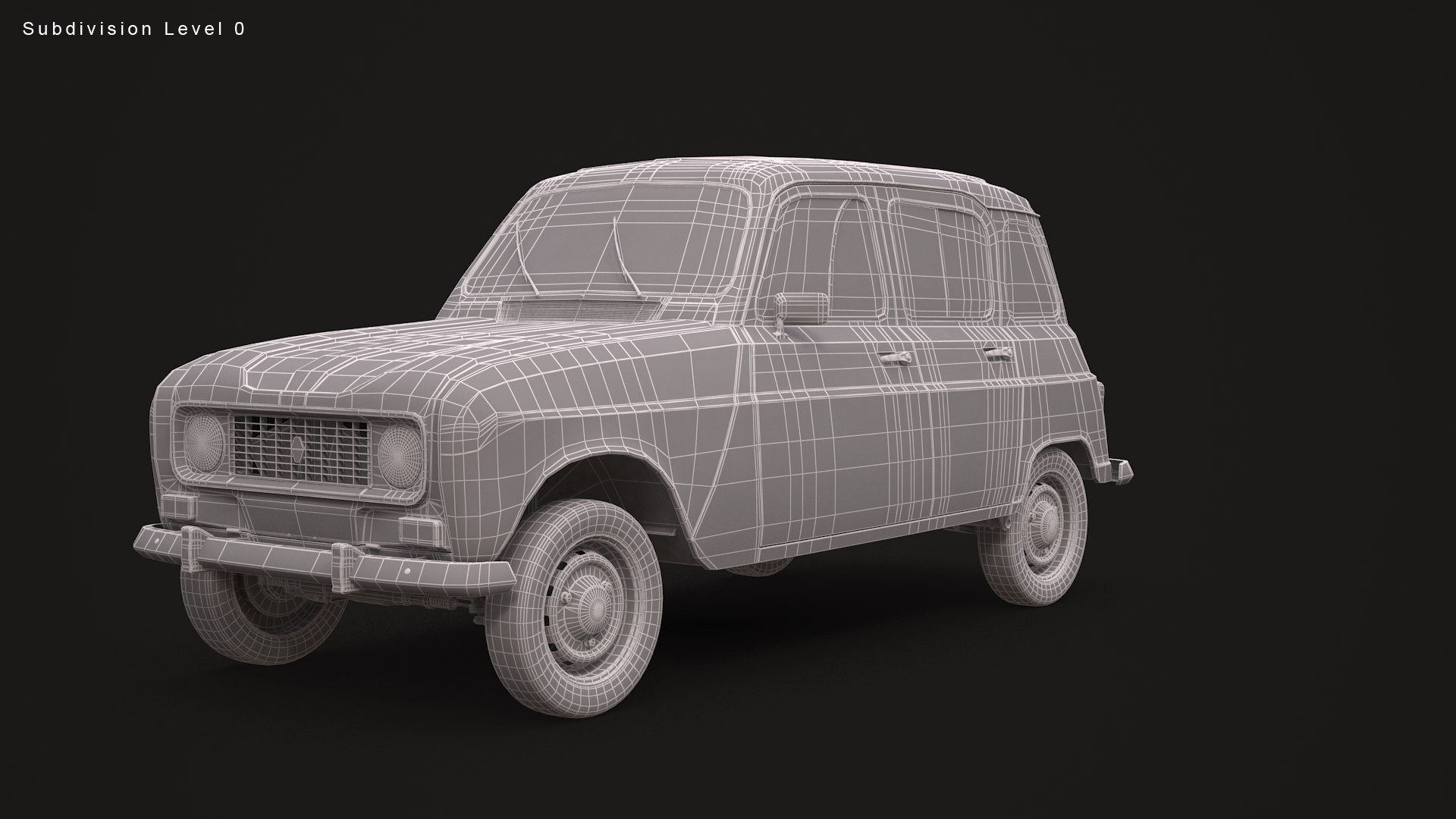 3D Renault 4 Model - TurboSquid 1589570