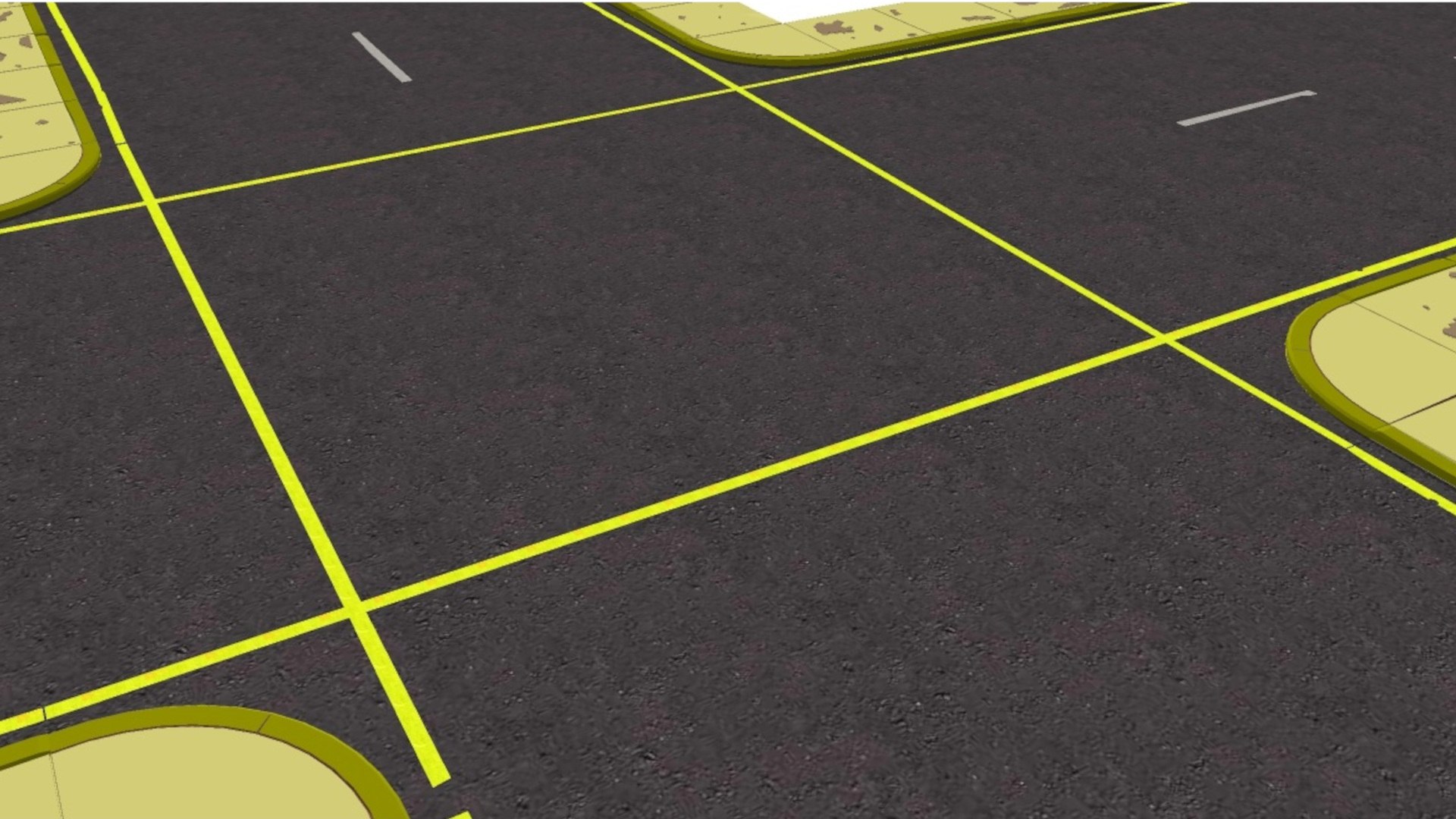 3D Cross-Roads-Low Poly 3D Model - TurboSquid 2063377