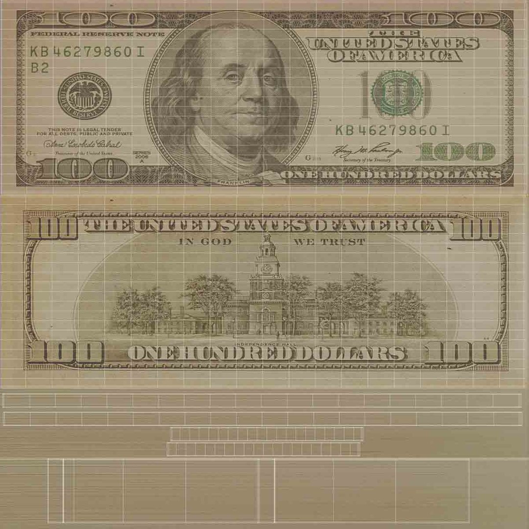Dollar Bills 3D Model - TurboSquid 2355006