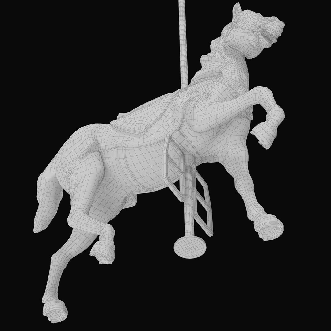 3D model carousel horse v5 - TurboSquid 1168791