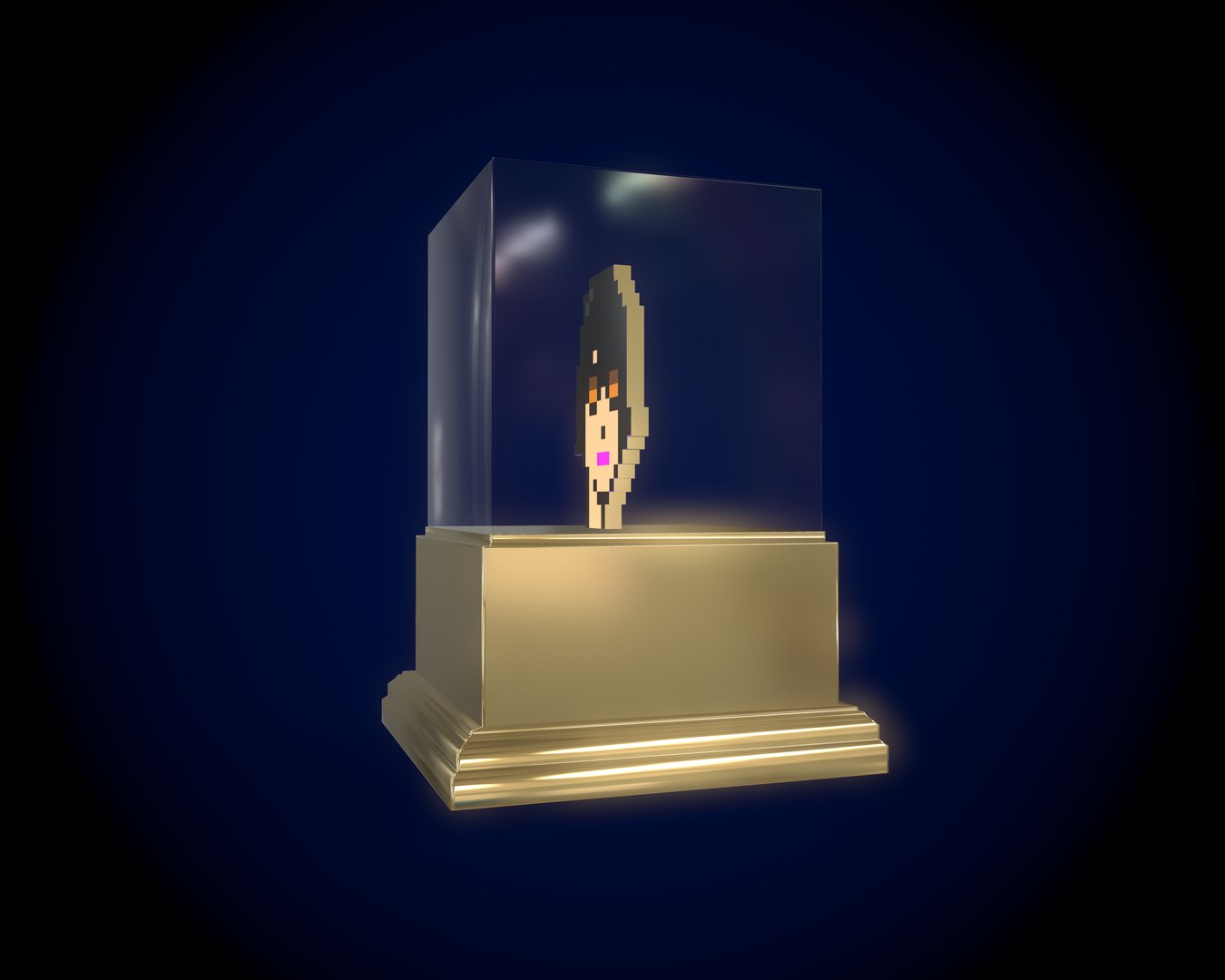 Gold Punk Low-poly 3D Model - TurboSquid 1832582