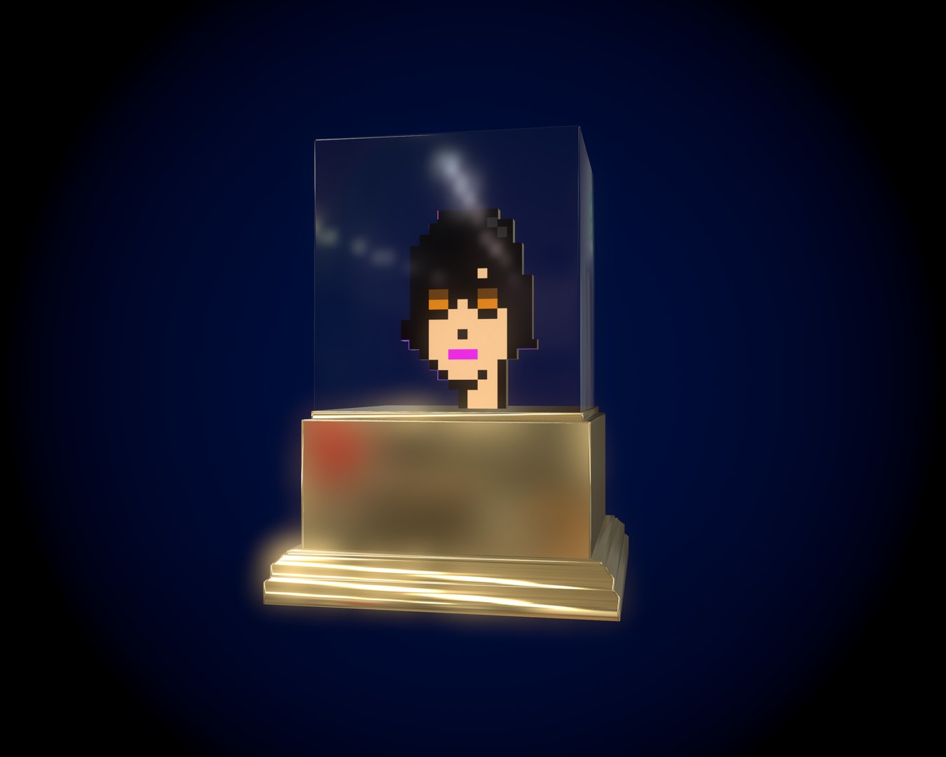 Gold Punk Low-poly 3D Model - TurboSquid 1832582