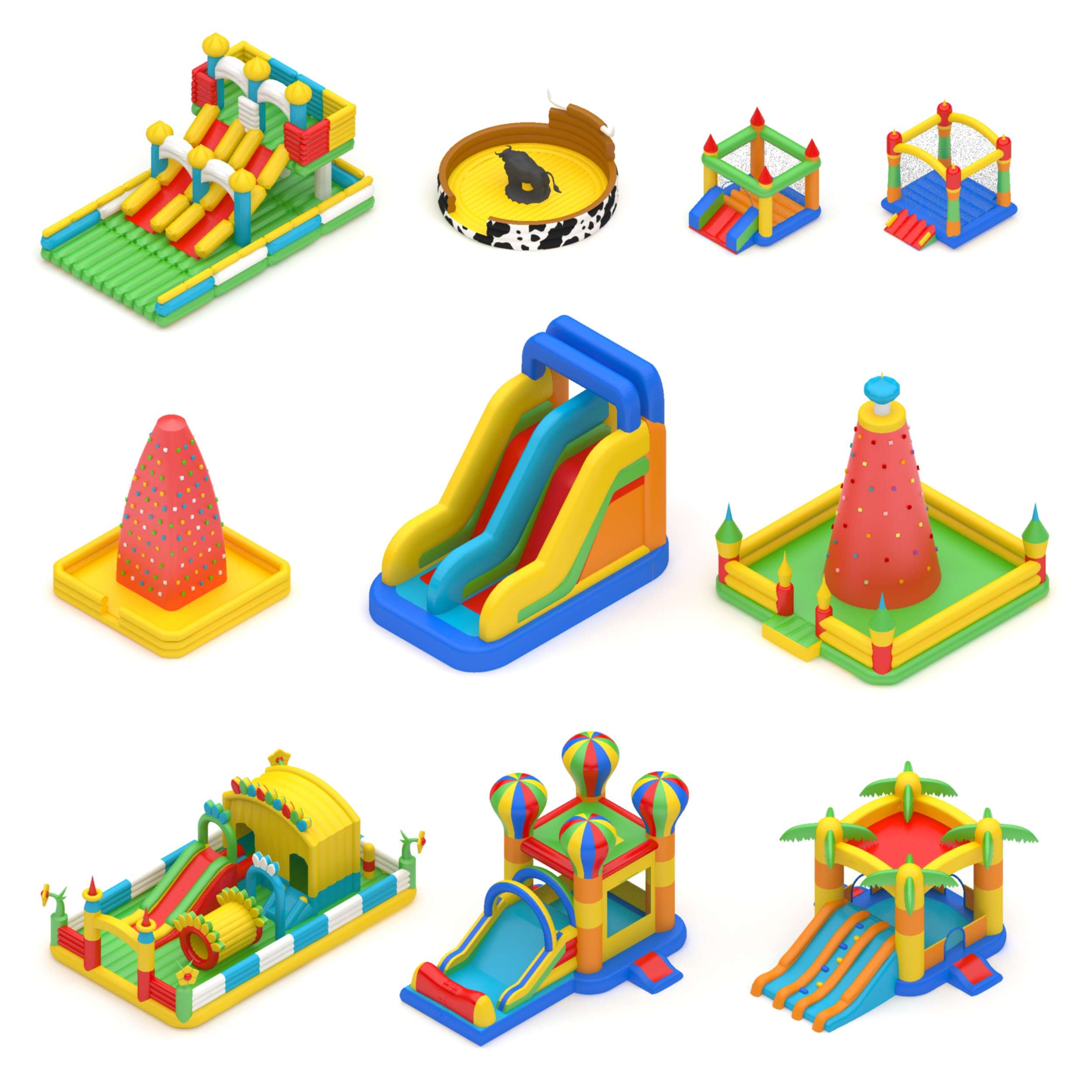 modelo 3d Juegos inflables - TurboSquid 1876398