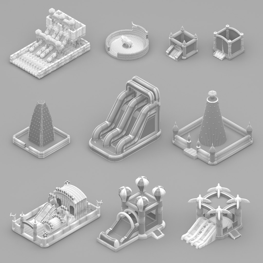 3D model Inflatable Playgrounds - TurboSquid 1876398