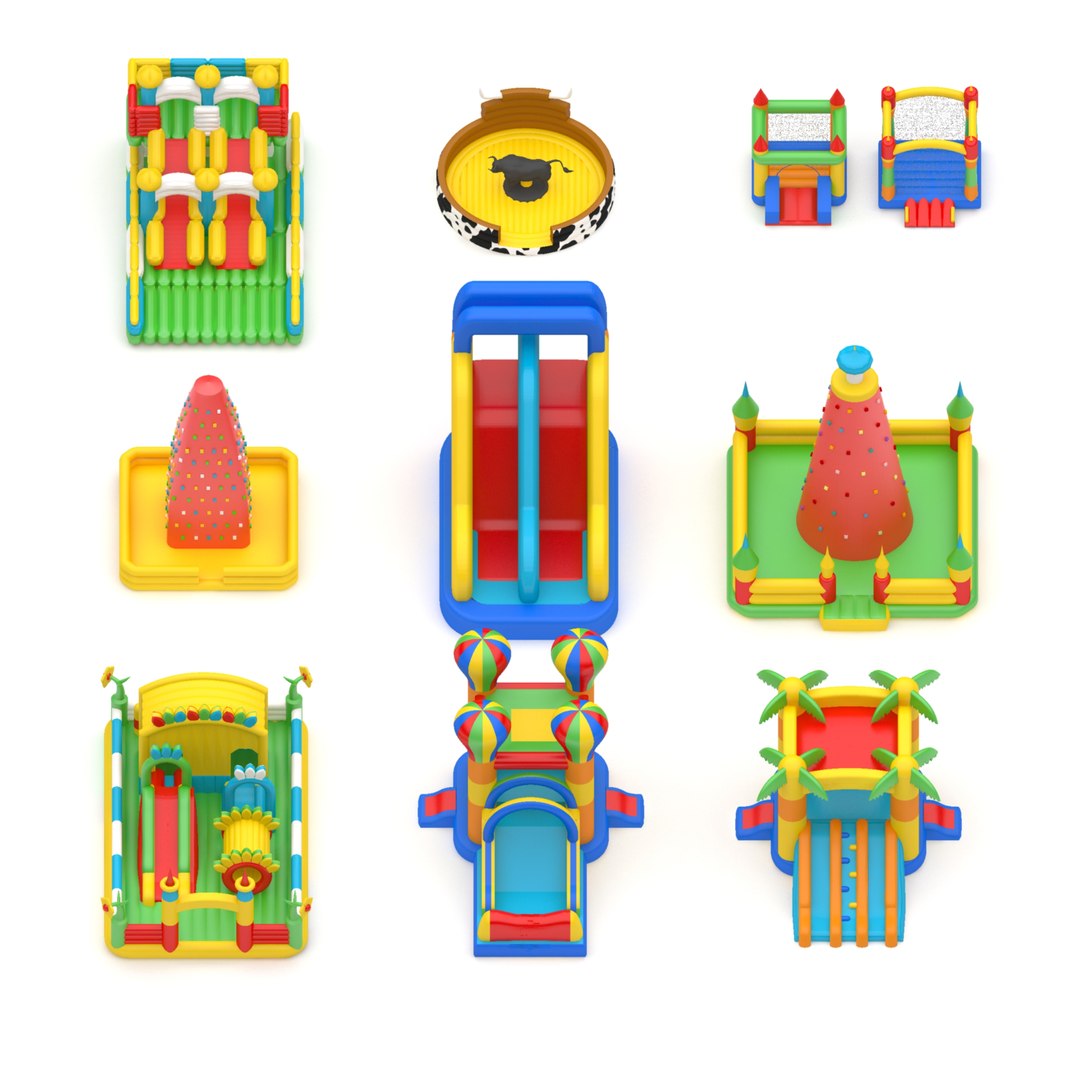 3D model Inflatable Playgrounds - TurboSquid 1876398