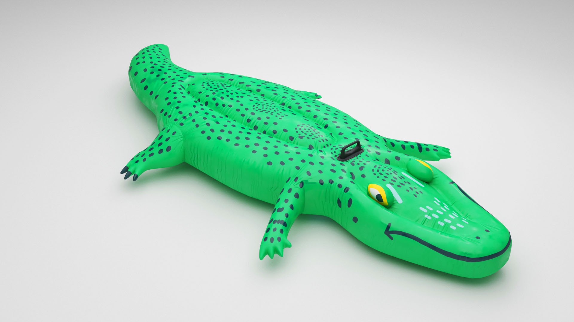 3D Alligator Pool Float – Stylized Inflatable Raft Model - TurboSquid ...