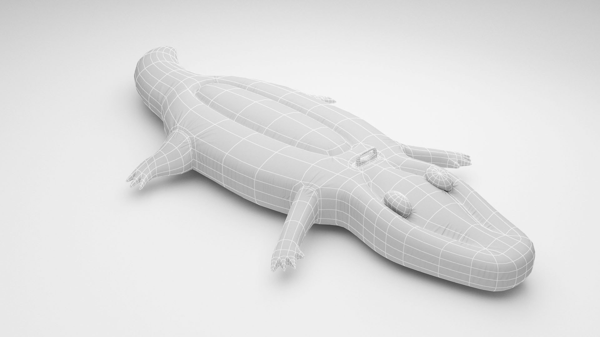 3D Alligator Pool Float – Stylized Inflatable Raft Model - TurboSquid ...