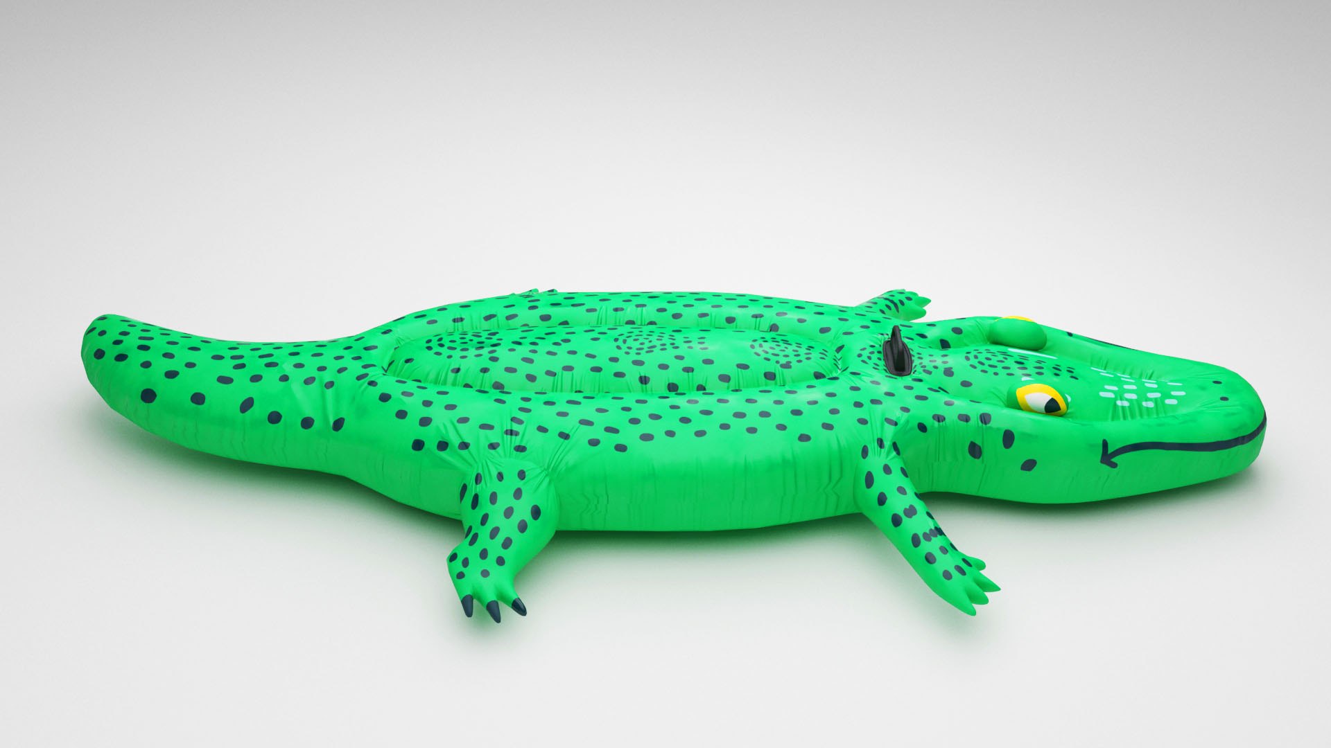 3D Alligator Pool Float – Stylized Inflatable Raft Model - TurboSquid ...