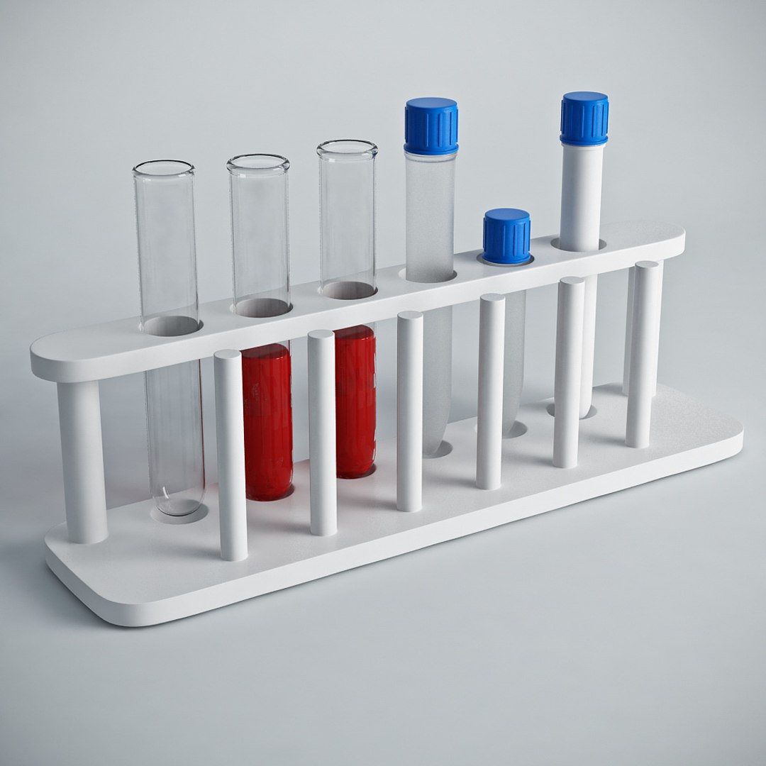 Lab Test Tubes Rack 3d Max