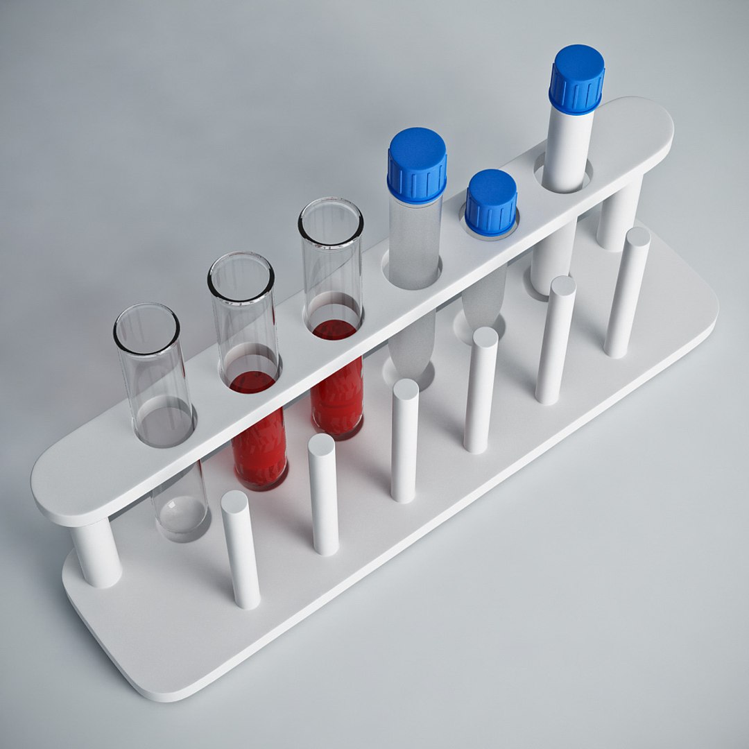 Lab Test Tubes Rack 3d Max