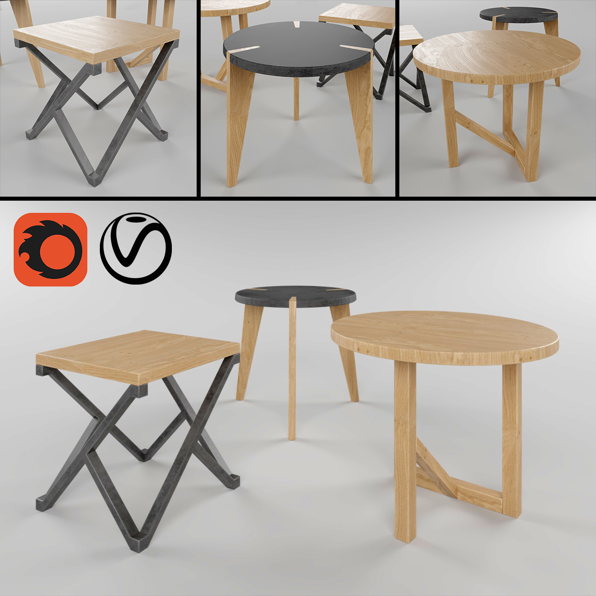 Free 3D model 3 table - TurboSquid 1492867
