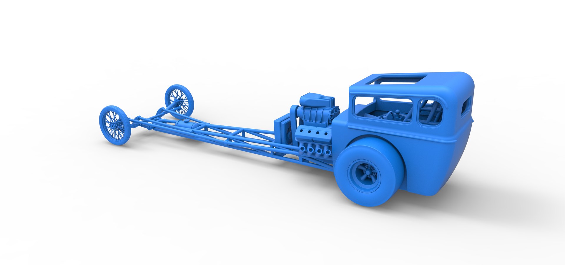 Diecast Front Engine Old School Dragster With Shell Version 7 Scale 1 ...